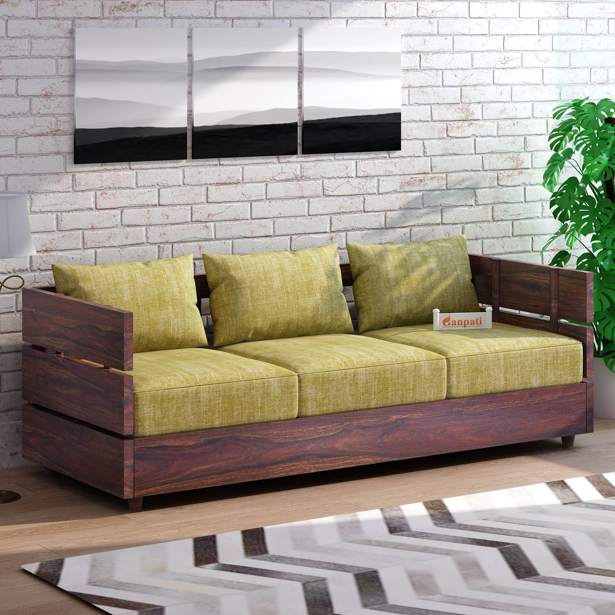 Soild Wood Sofa Sets - Ganpati Arts Furniture