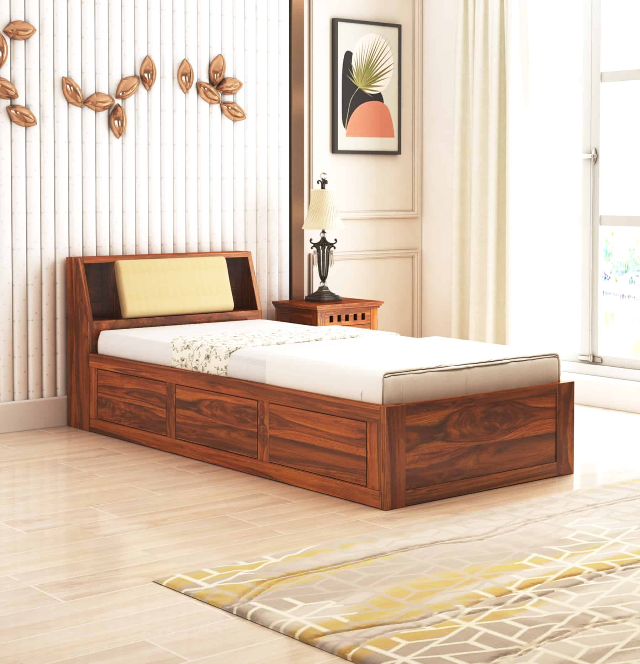 Headboard single bed cheap store